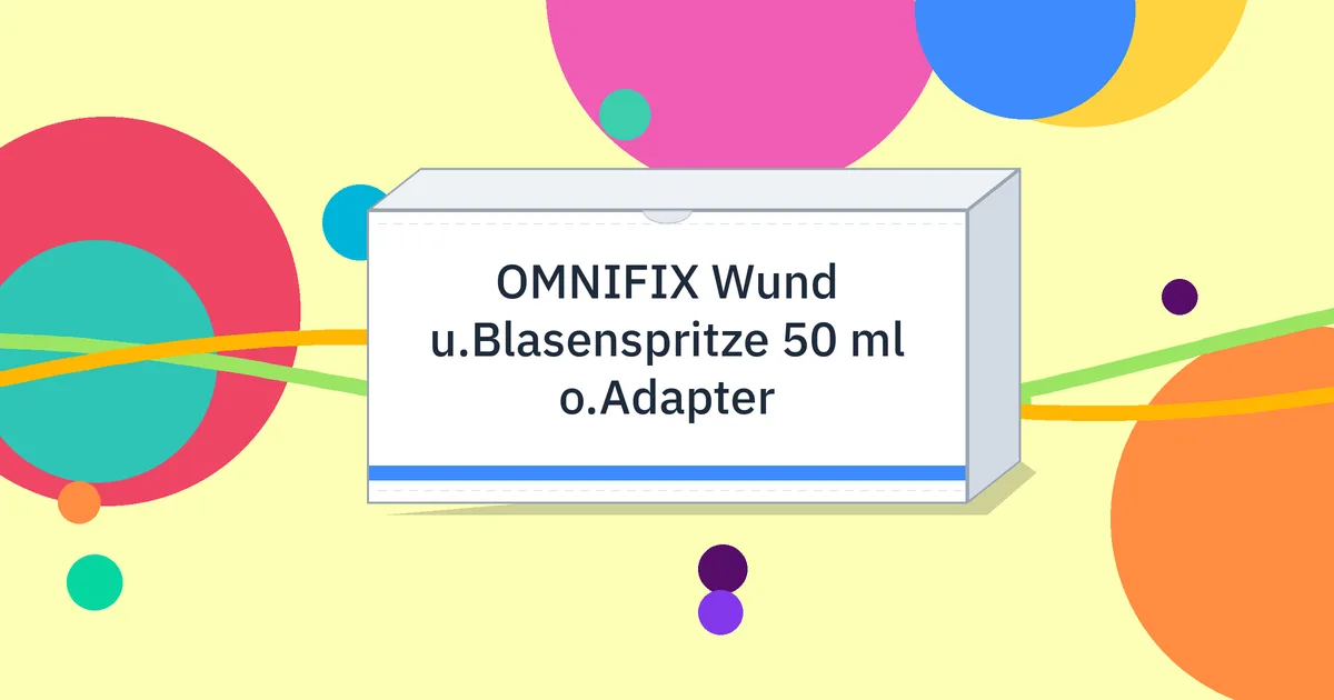 Symbolbild: Packung mit der Aufschrift OMNIFIX Wund u.Blasenspritze 50 ml o.Adapter (PZN 00570074) – Verfügbarkeit und Bezug in Apotheken in Frankfurt am Main