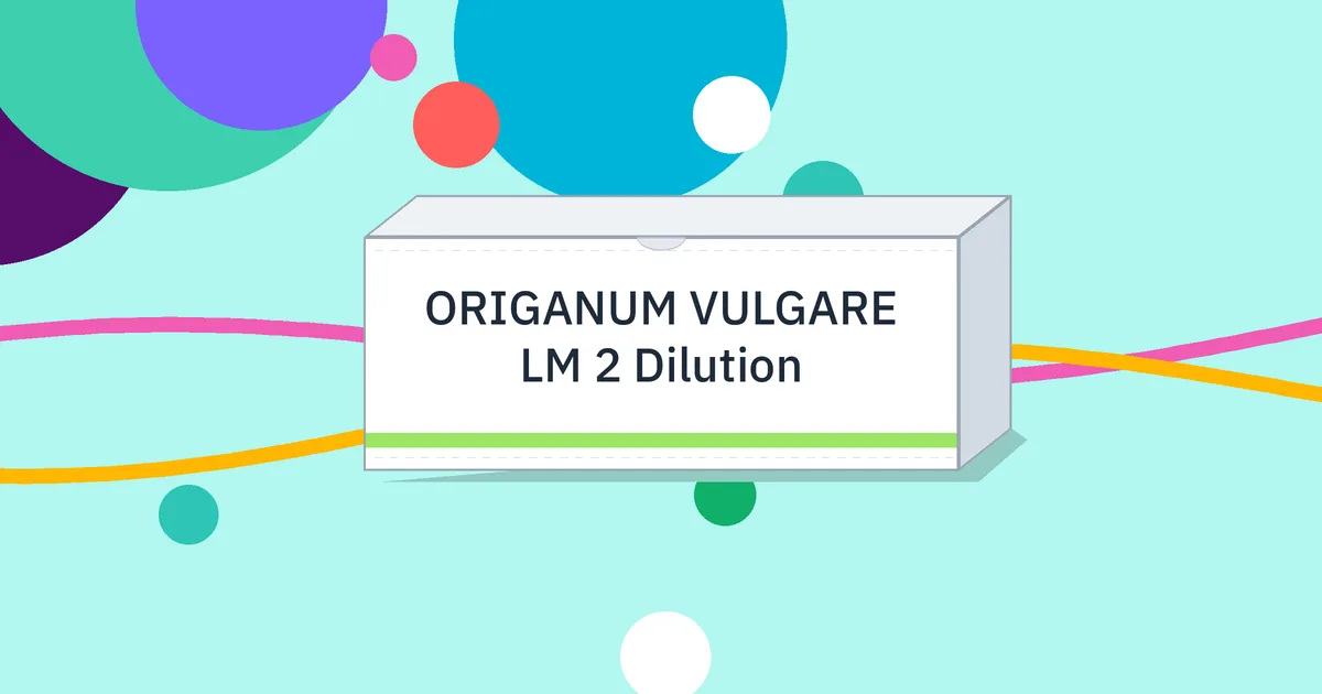 Symbolbild: Packung mit der Aufschrift ORIGANUM VULGARE LM 2 Dilution (PZN 12972932) – Verfügbarkeit und Bezug in Apotheken in Frankfurt am Main
