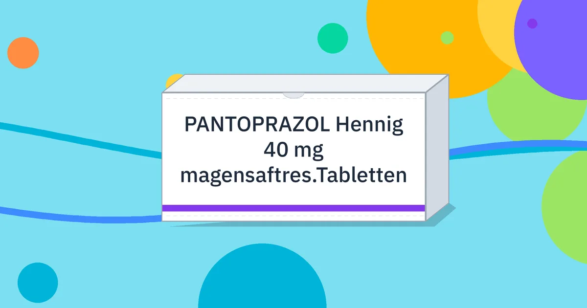 Symbolbild: Packung mit der Aufschrift PANTOPRAZOL Hennig 40 mg magensaftres.Tabletten (PZN 09154897) – Verfügbarkeit und Bezug in Apotheken in Frankfurt am Main