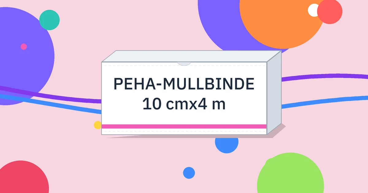 Symbolbild: Packung mit der Aufschrift PEHA-MULLBINDE 10 cmx4 m (PZN 10069263) – Verfügbarkeit und Bezug in Apotheken in Frankfurt am Main