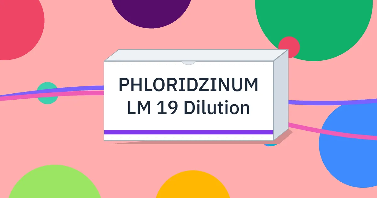 Symbolbild: Packung mit der Aufschrift PHLORIDZINUM LM 19 Dilution (PZN 13639324) – Verfügbarkeit und Bezug in Apotheken in Frankfurt am Main