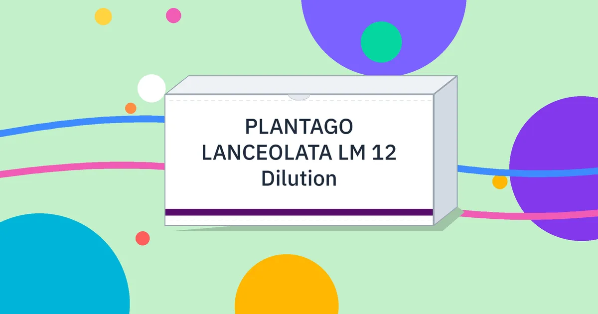 Symbolbild: Packung mit der Aufschrift PLANTAGO LANCEOLATA LM 12 Dilution (PZN 13036790) – Verfügbarkeit und Bezug in Apotheken in Frankfurt am Main