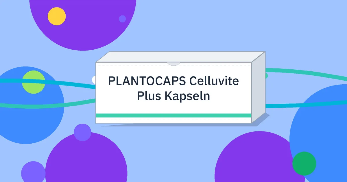 Symbolbild: Packung mit der Aufschrift PLANTOCAPS Celluvite Plus Kapseln (PZN 10987993) – Verfügbarkeit und Bezug in Apotheken in Frankfurt am Main