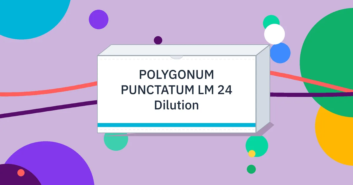 Symbolbild: Packung mit der Aufschrift POLYGONUM PUNCTATUM LM 24 Dilution (PZN 13663015) – Verfügbarkeit und Bezug in Apotheken in Frankfurt am Main