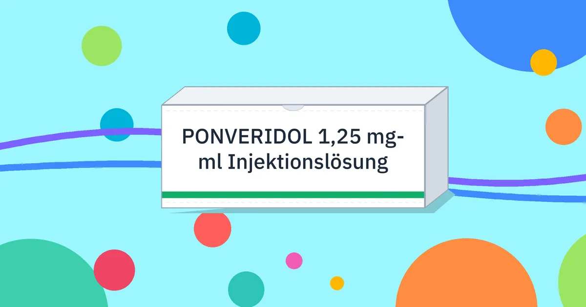 Symbolbild: Packung mit der Aufschrift PONVERIDOL 1,25 mg-ml Injektionslösung (PZN 10950062) – Verfügbarkeit und Bezug in Apotheken in Frankfurt am Main