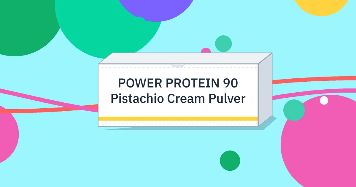 Symbolbild: Packung mit der Aufschrift POWER PROTEIN 90 Pistachio Cream Pulver (PZN 10788638) – Verfügbarkeit und Bezug in Apotheken in Frankfurt am Main