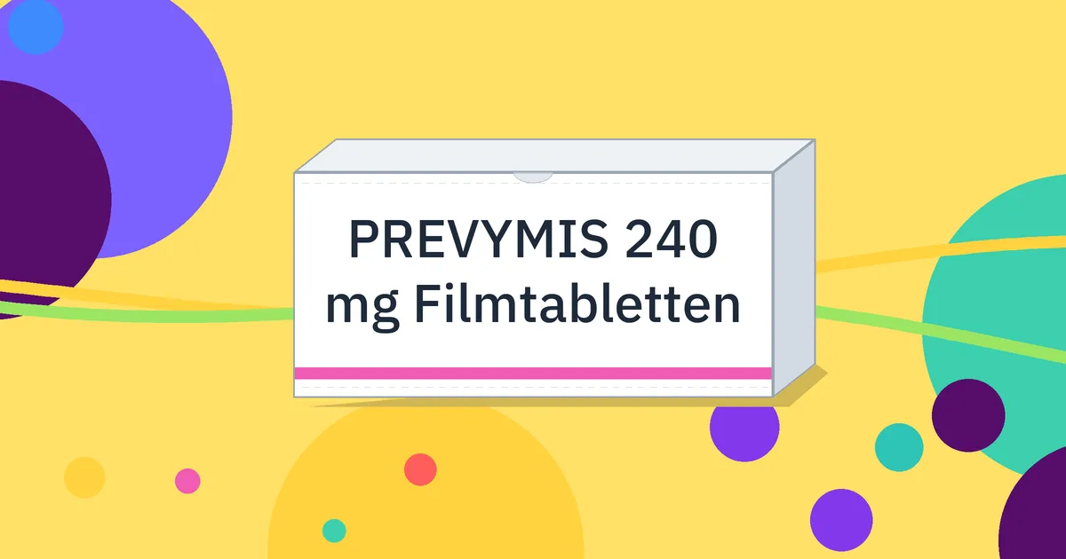 Symbolbild: Packung mit der Aufschrift PREVYMIS 240 mg Filmtabletten (PZN 13863501) – Verfügbarkeit und Bezug in Apotheken in Frankfurt am Main