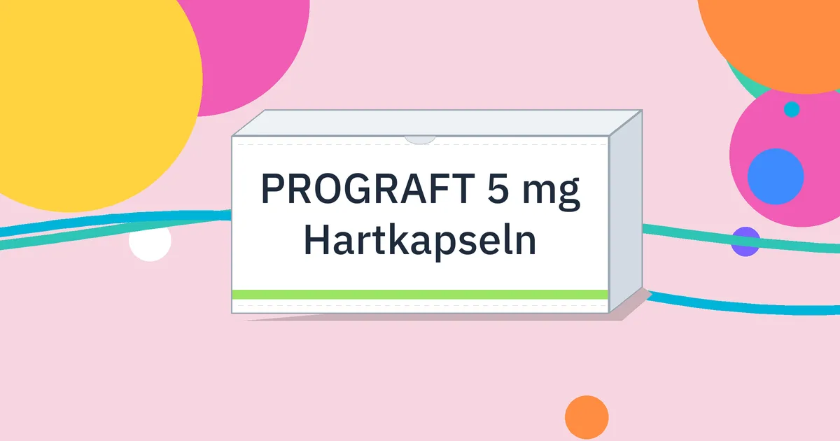 Symbolbild: Packung mit der Aufschrift PROGRAFT 5 mg Hartkapseln (PZN 19662525) – Verfügbarkeit und Bezug in Apotheken in Frankfurt am Main