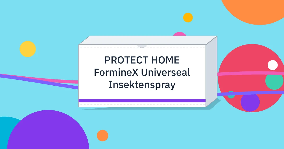 Symbolbild: Packung mit der Aufschrift PROTECT HOME FormineX Universeal Insektenspray (PZN 14361925) – Verfügbarkeit und Bezug in Apotheken in Frankfurt am Main