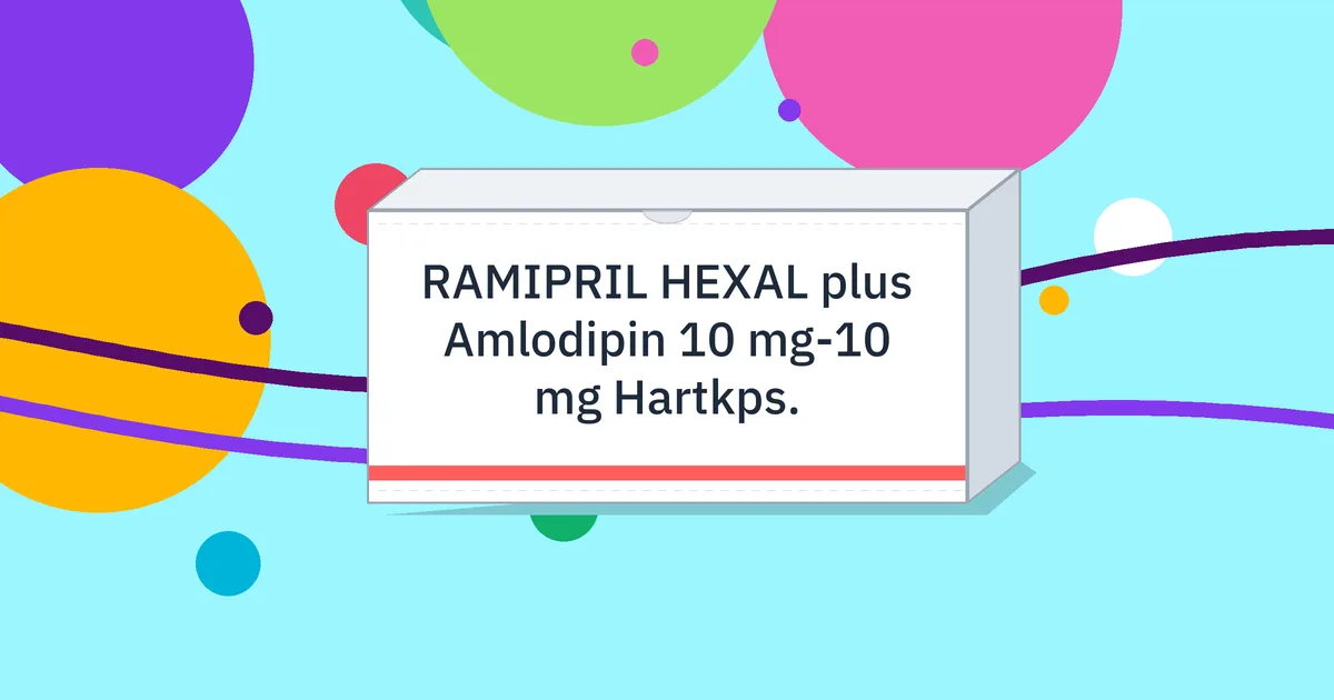Symbolbild: Packung mit der Aufschrift RAMIPRIL HEXAL plus Amlodipin 10 mg-10 mg Hartkps. (PZN 09635183) – Verfügbarkeit und Bezug in Apotheken in Frankfurt am Main