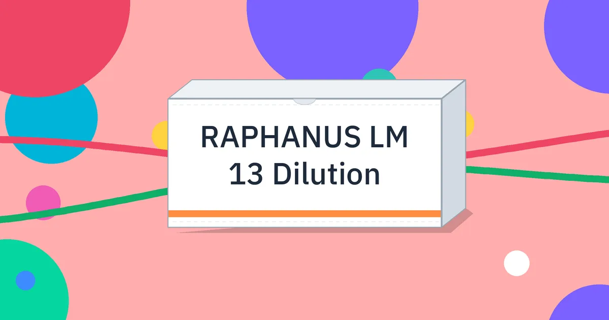 Symbolbild: Packung mit der Aufschrift RAPHANUS LM 13 Dilution (PZN 13676986) – Verfügbarkeit und Bezug in Apotheken in Frankfurt am Main