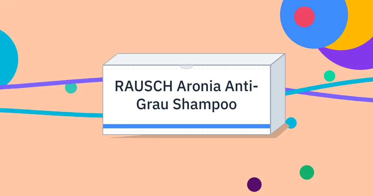 Symbolbild: Packung mit der Aufschrift RAUSCH Aronia Anti-Grau Shampoo (PZN 16143291) – Verfügbarkeit und Bezug in Apotheken in Frankfurt am Main