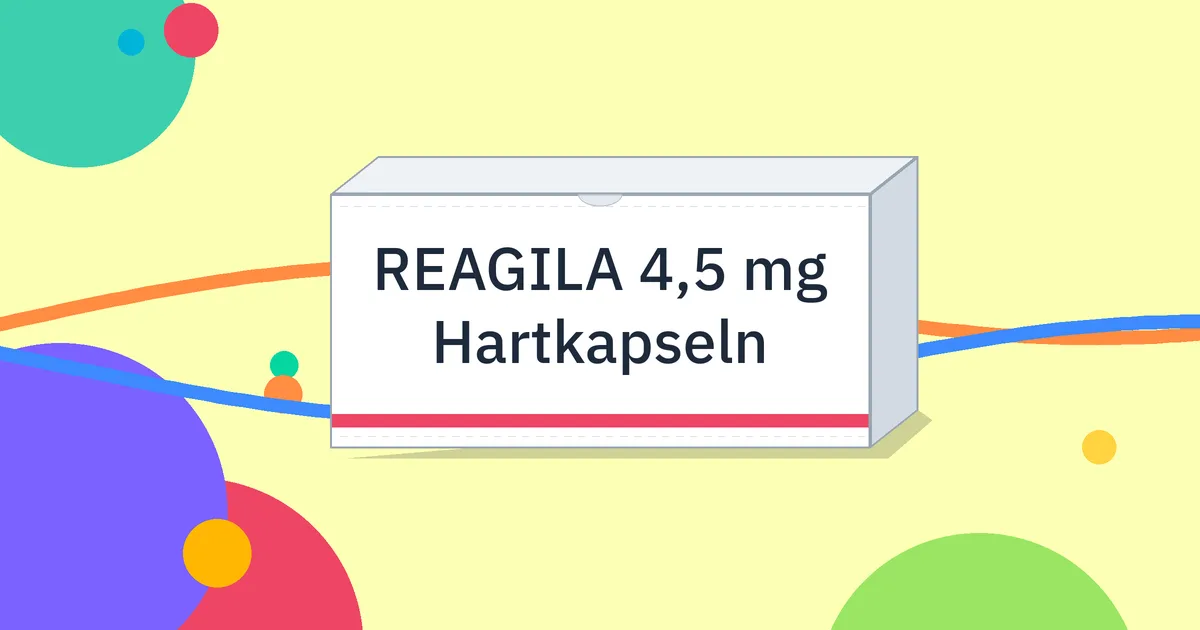 Symbolbild: Packung mit der Aufschrift REAGILA 4,5 mg Hartkapseln (PZN 15884418) – Verfügbarkeit und Bezug in Apotheken in Frankfurt am Main
