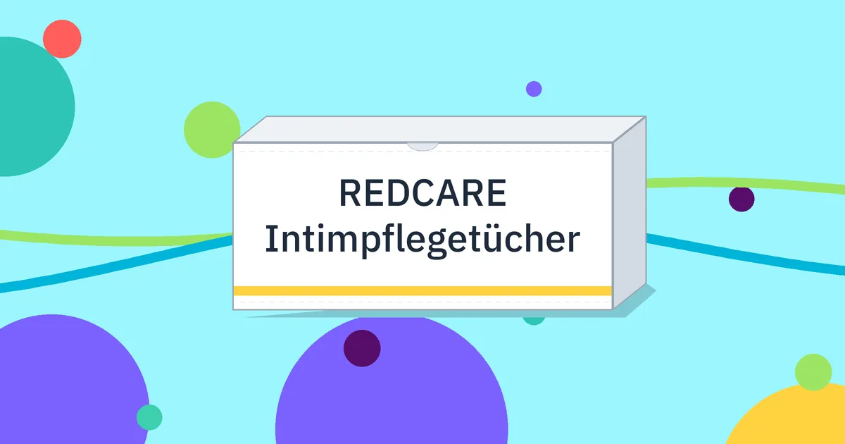 Symbolbild: Packung mit der Aufschrift REDCARE Intimpflegetücher (PZN 19854650) – Verfügbarkeit und Bezug in Apotheken in Frankfurt am Main