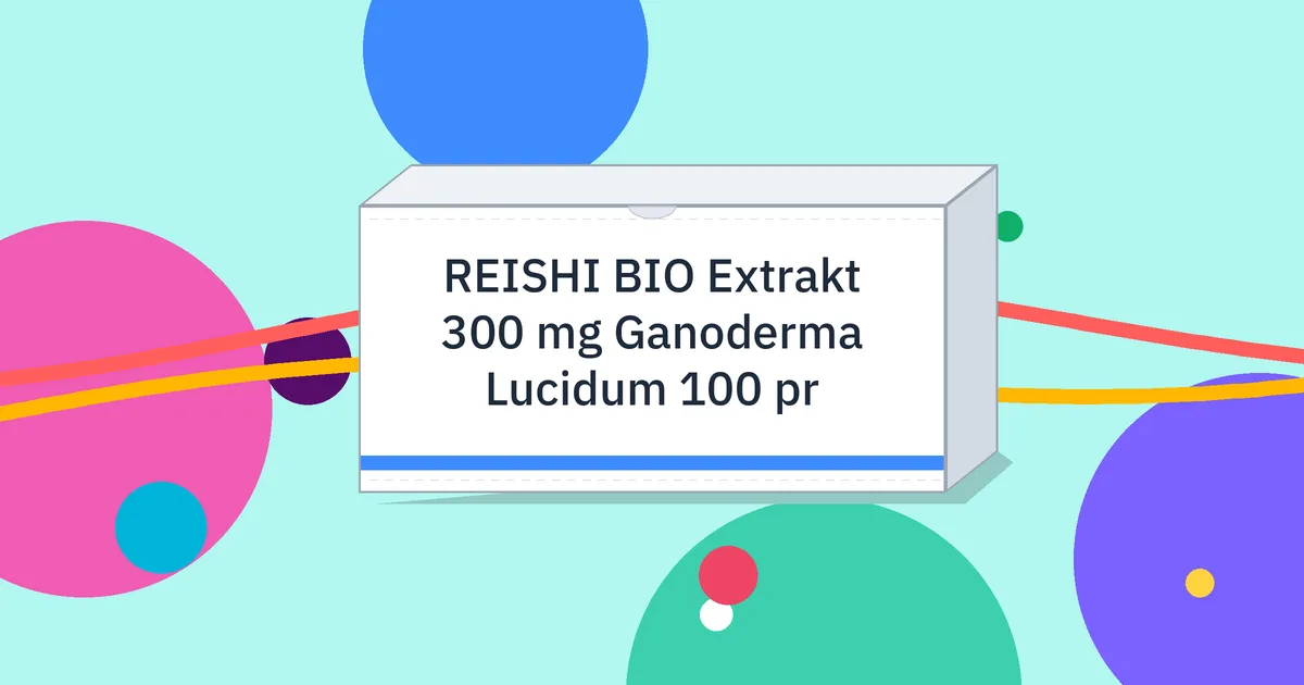 Symbolbild: Packung mit der Aufschrift REISHI BIO Extrakt 300 mg Ganoderma Lucidum 100 pr (PZN 17365102) – Verfügbarkeit und Bezug in Apotheken in Frankfurt am Main