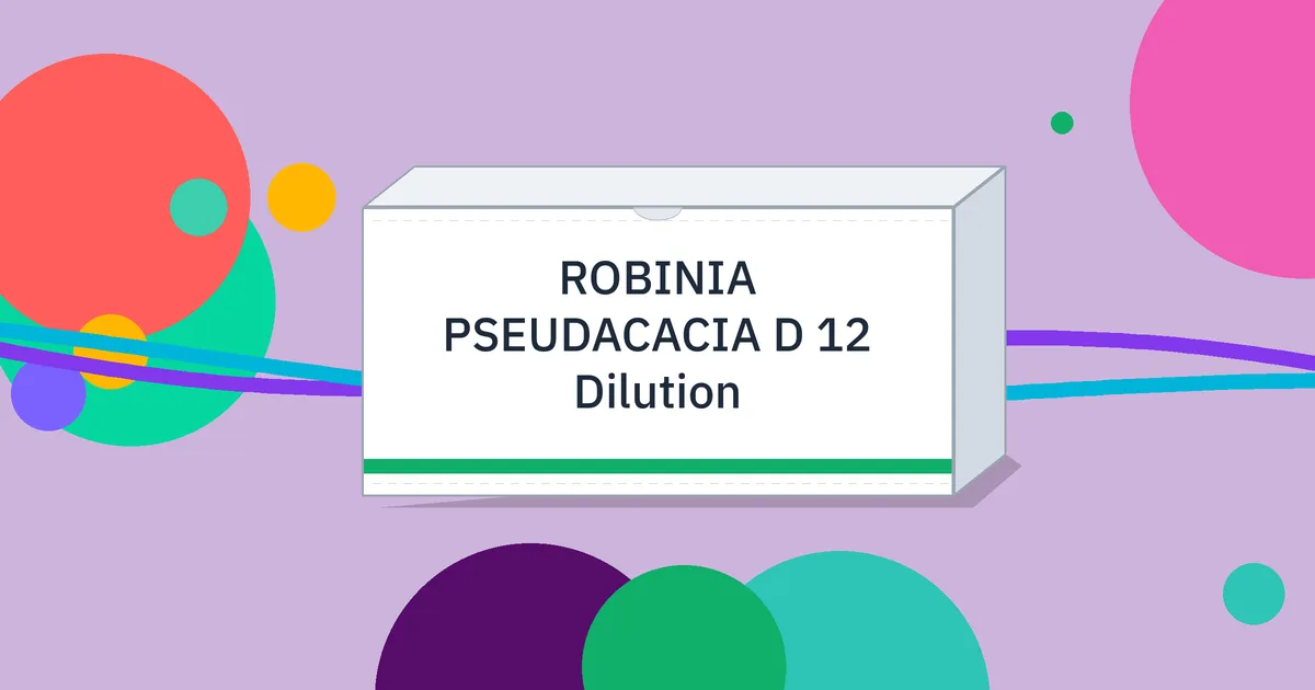 Symbolbild: Packung mit der Aufschrift ROBINIA PSEUDACACIA D 12 Dilution (PZN 04234551) – Verfügbarkeit und Bezug in Apotheken in Frankfurt am Main