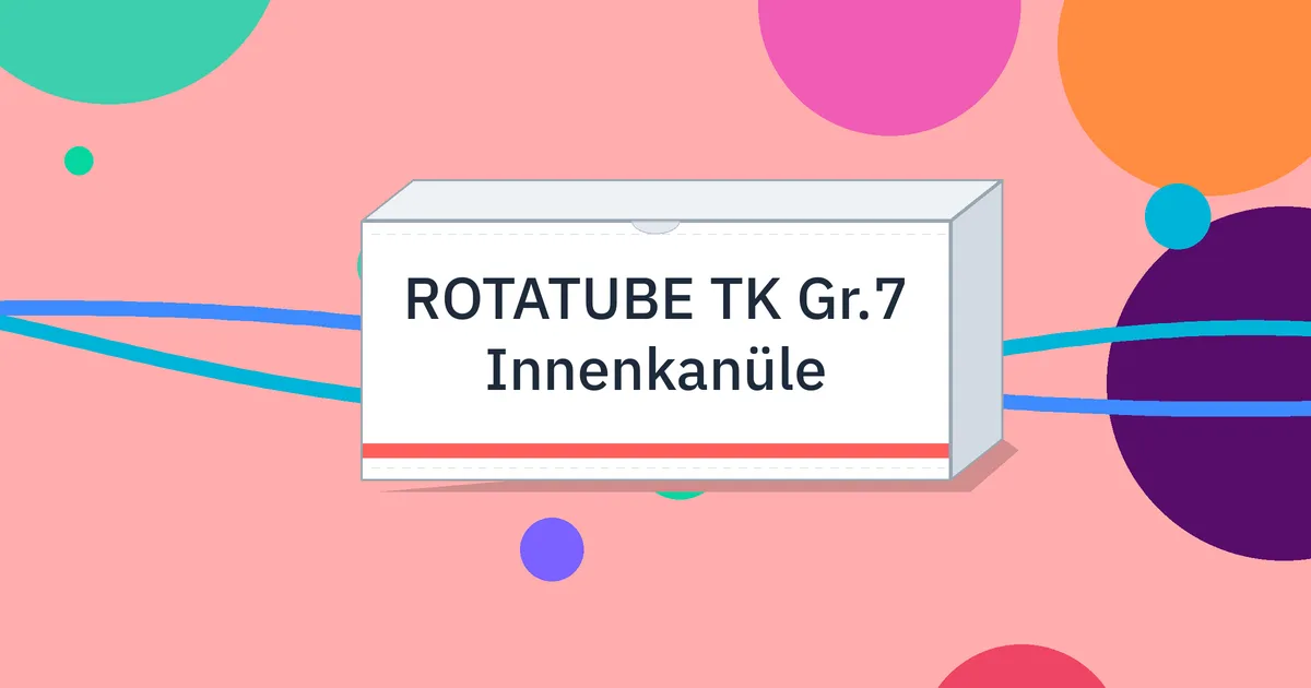 Symbolbild: Packung mit der Aufschrift ROTATUBE TK Gr.7 Innenkanüle (PZN 20925303) – Verfügbarkeit und Bezug in Apotheken in Frankfurt am Main