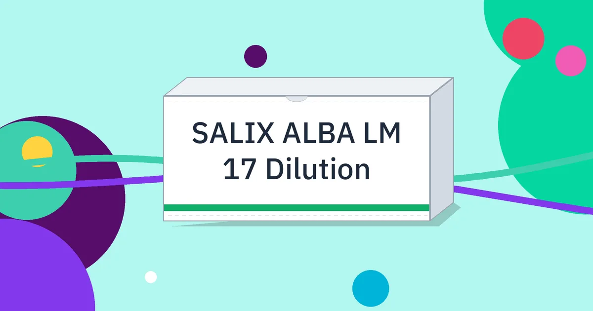Symbolbild: Packung mit der Aufschrift SALIX ALBA LM 17 Dilution (PZN 13177705) – Verfügbarkeit und Bezug in Apotheken in Frankfurt am Main