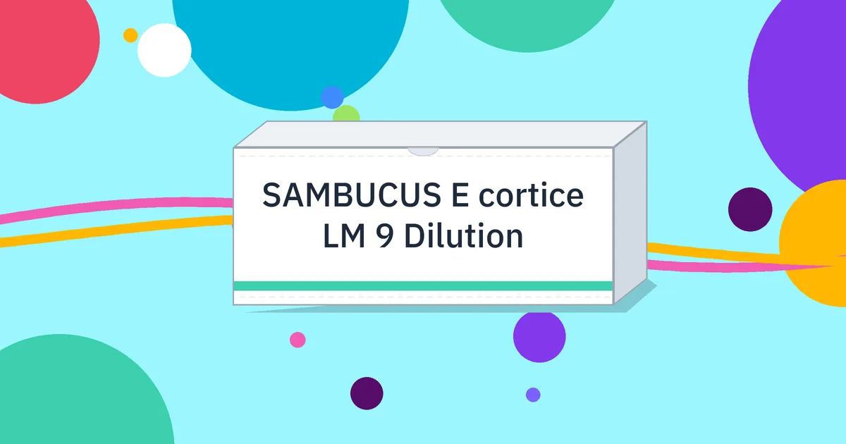 Symbolbild: Packung mit der Aufschrift SAMBUCUS E cortice LM 9 Dilution (PZN 13179934) – Verfügbarkeit und Bezug in Apotheken in Frankfurt am Main