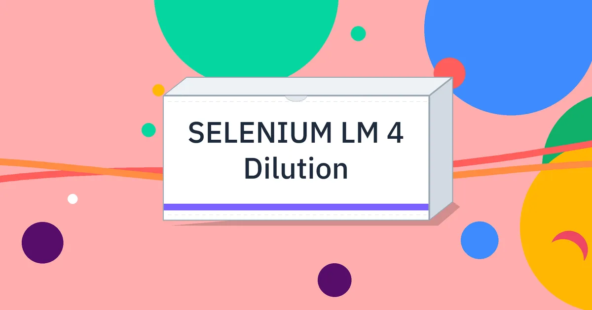 Symbolbild: Packung mit der Aufschrift SELENIUM LM 4 Dilution (PZN 13185685) – Verfügbarkeit und Bezug in Apotheken in Frankfurt am Main