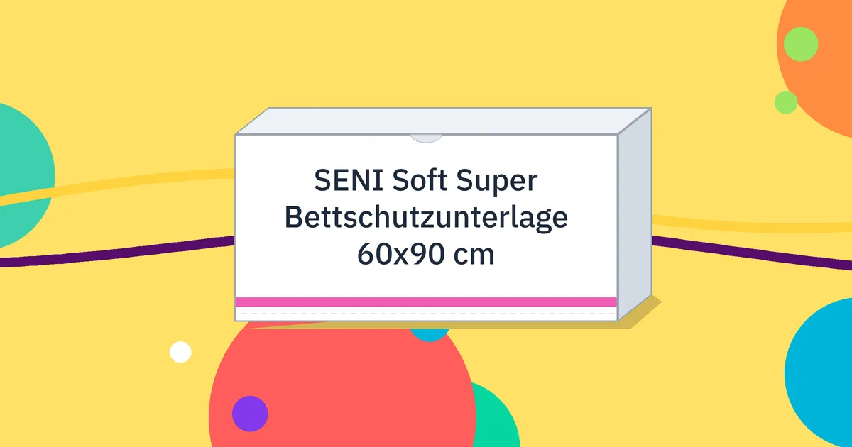 Symbolbild: Packung mit der Aufschrift SENI Soft Super Bettschutzunterlage 60x90 cm (PZN 17169542) – Verfügbarkeit und Bezug in Apotheken in Frankfurt am Main
