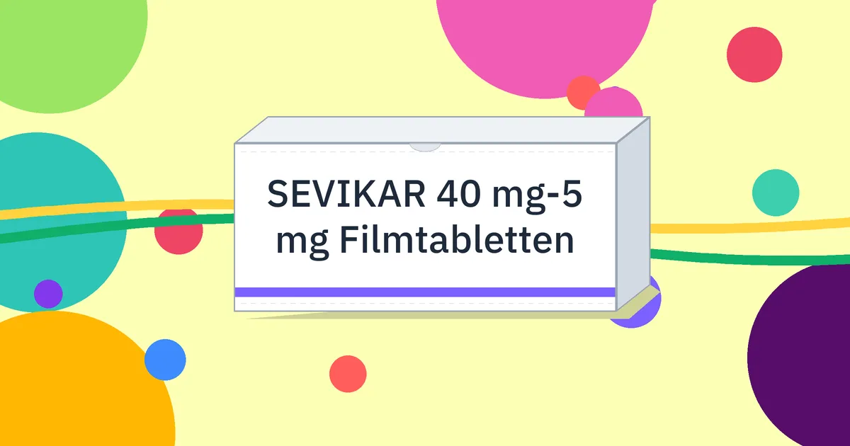 Symbolbild: Packung mit der Aufschrift SEVIKAR 40 mg-5 mg Filmtabletten (PZN 09338930) – Verfügbarkeit und Bezug in Apotheken in Frankfurt am Main