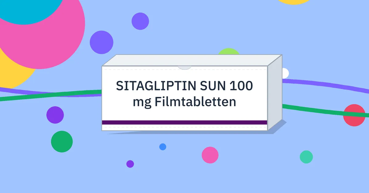 Symbolbild: Packung mit der Aufschrift SITAGLIPTIN SUN 100 mg Filmtabletten (PZN 18027005) – Verfügbarkeit und Bezug in Apotheken in Frankfurt am Main