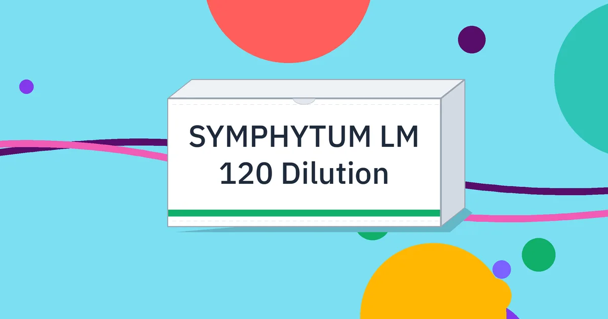 Symbolbild: Packung mit der Aufschrift SYMPHYTUM LM 120 Dilution (PZN 13212005) – Verfügbarkeit und Bezug in Apotheken in Frankfurt am Main