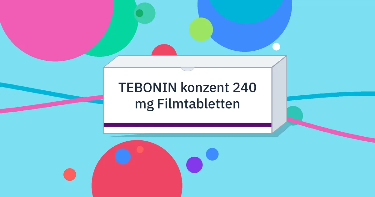 Symbolbild: Packung mit der Aufschrift TEBONIN konzent 240 mg Filmtabletten (PZN 02293816) – Verfügbarkeit und Bezug in Apotheken in Frankfurt am Main