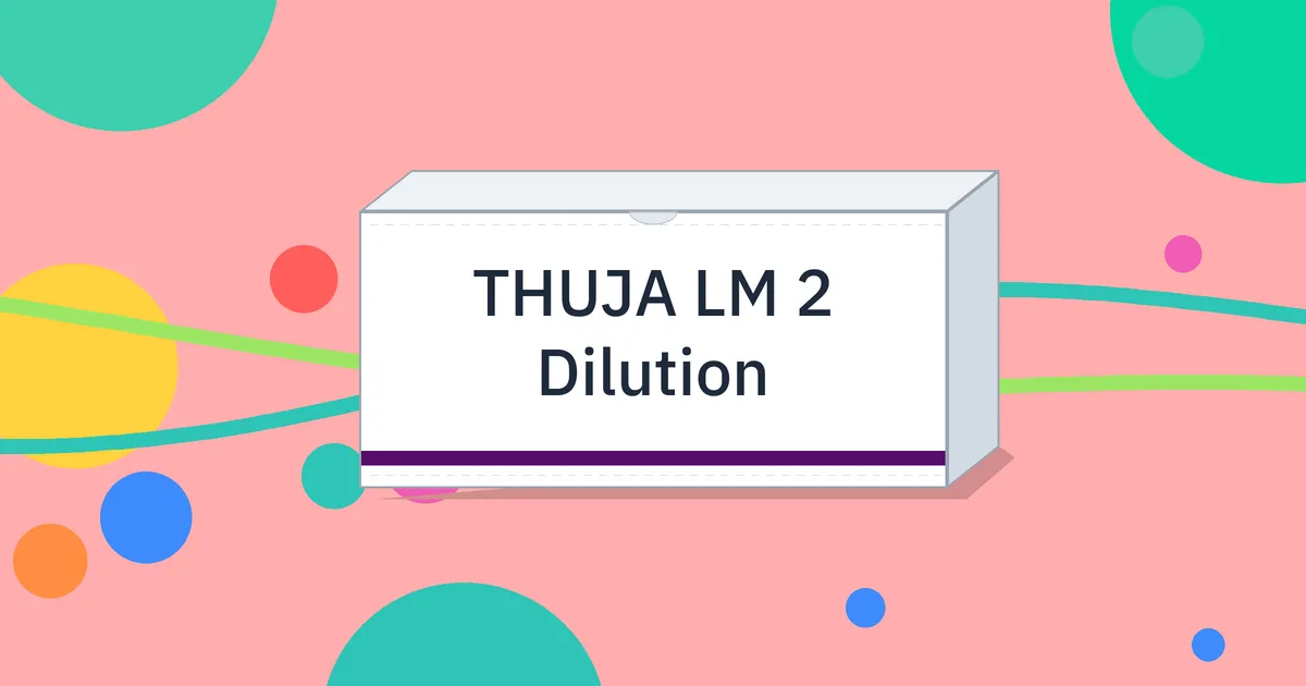 Symbolbild: Packung mit der Aufschrift THUJA LM 2 Dilution (PZN 13221978) – Verfügbarkeit und Bezug in Apotheken in Frankfurt am Main