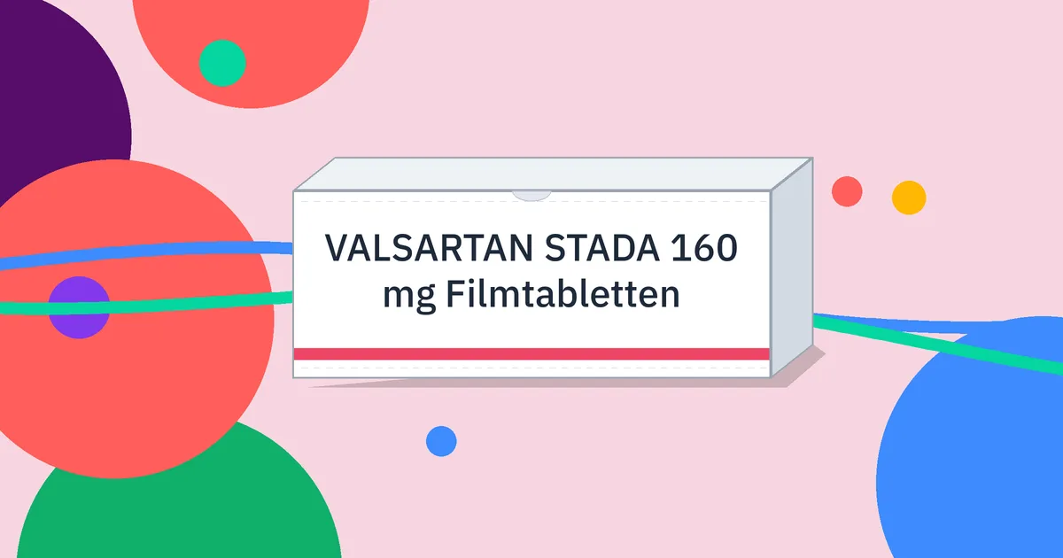 Symbolbild: Packung mit der Aufschrift VALSARTAN STADA 160 mg Filmtabletten (PZN 07778300) – Verfügbarkeit und Bezug in Apotheken in Frankfurt am Main