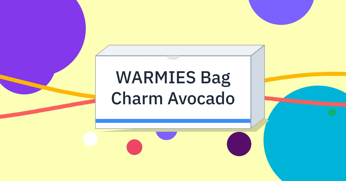 Symbolbild: Packung mit der Aufschrift WARMIES Bag Charm Avocado (PZN 20185941) – Verfügbarkeit und Bezug in Apotheken in Frankfurt am Main