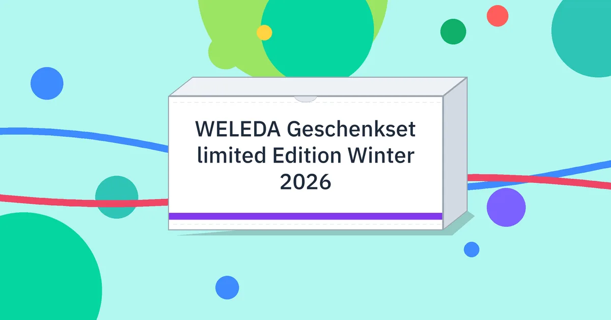 Symbolbild: Packung mit der Aufschrift WELEDA Geschenkset limited Edition Winter 2026 (PZN 20351138) – Verfügbarkeit und Bezug in Apotheken in Frankfurt am Main
