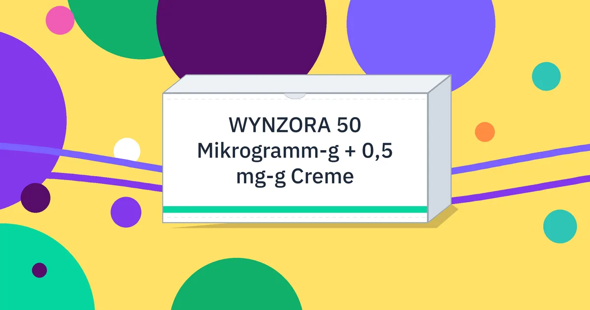 Symbolbild: Packung mit der Aufschrift WYNZORA 50 Mikrogramm-g + 0,5 mg-g Creme (PZN 14036160) – Verfügbarkeit und Bezug in Apotheken in Frankfurt am Main