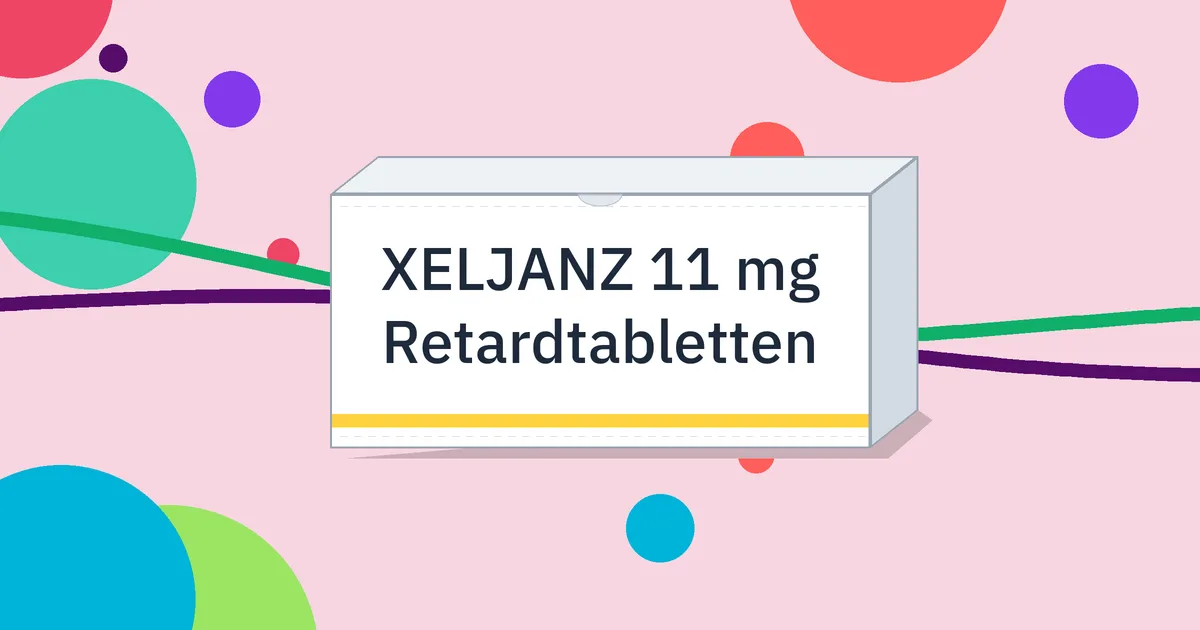 Symbolbild: Packung mit der Aufschrift XELJANZ 11 mg Retardtabletten (PZN 19640127) – Verfügbarkeit und Bezug in Apotheken in Frankfurt am Main