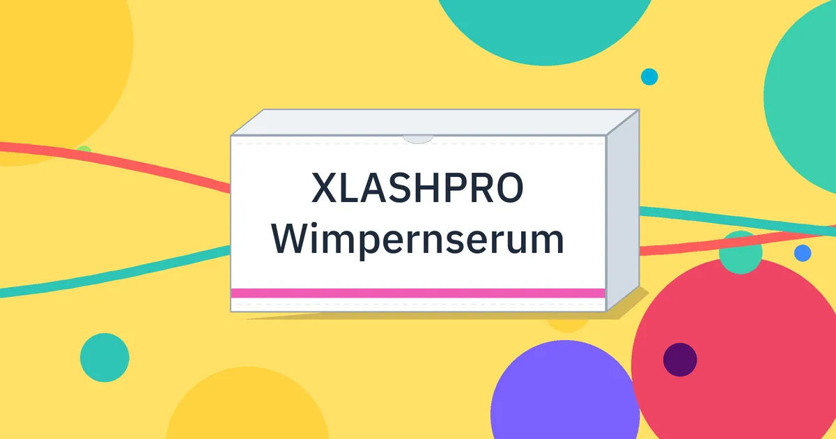 Symbolbild: Packung mit der Aufschrift XLASHPRO Wimpernserum (PZN 18080181) – Verfügbarkeit und Bezug in Apotheken in Frankfurt am Main
