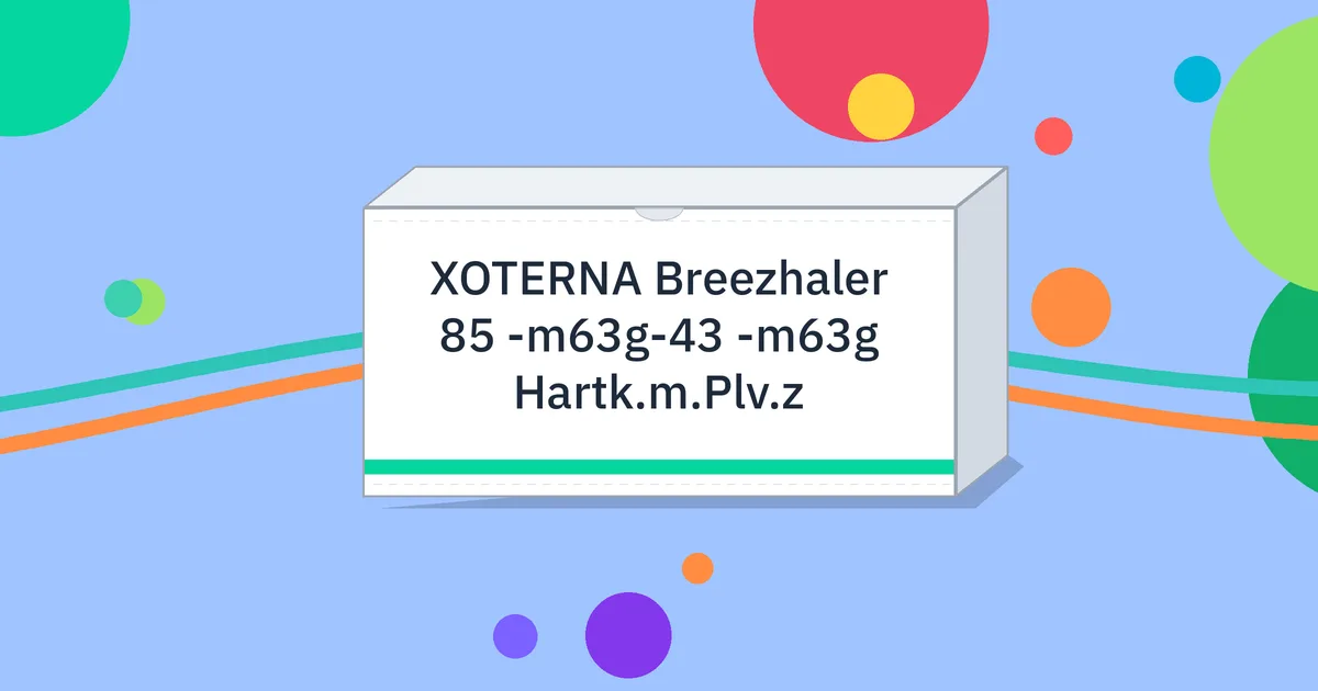 Symbolbild: Packung mit der Aufschrift XOTERNA Breezhaler 85 -m63g-43 -m63g Hartk.m.Plv.z (PZN 15875307) – Verfügbarkeit und Bezug in Apotheken in Frankfurt am Main