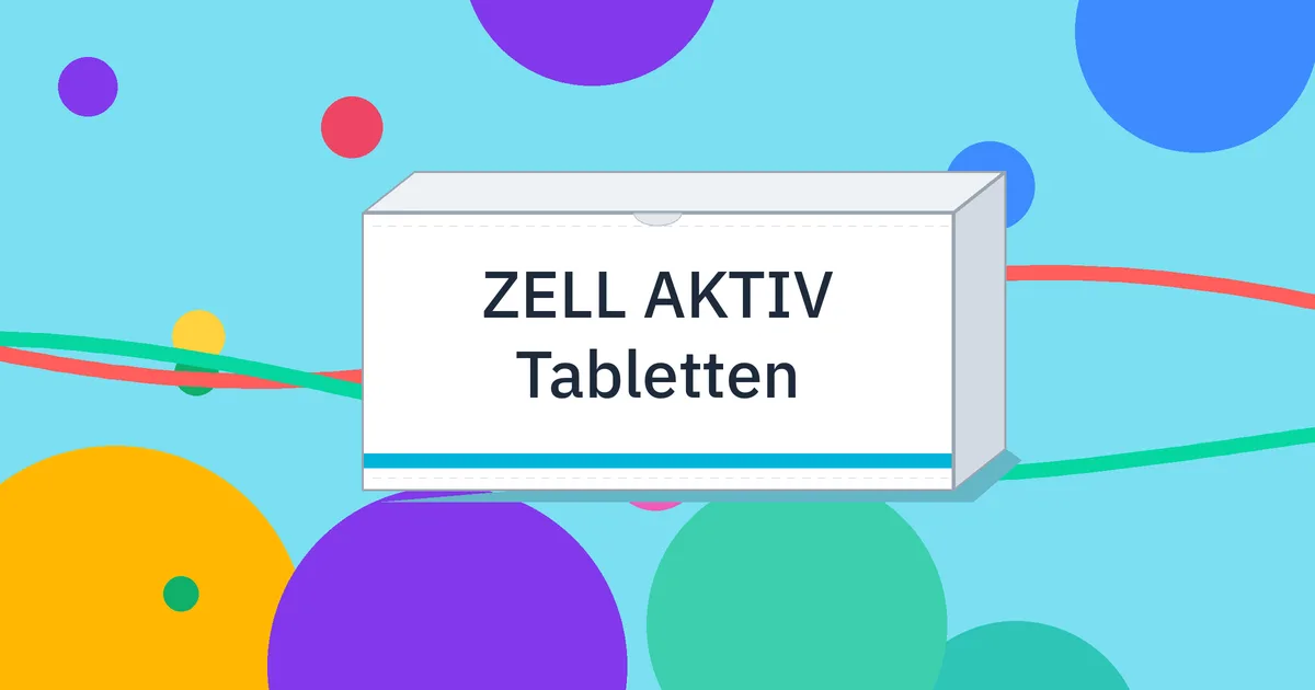 Symbolbild: Packung mit der Aufschrift ZELL AKTIV Tabletten (PZN 12801202) – Verfügbarkeit und Bezug in Apotheken in Frankfurt am Main
