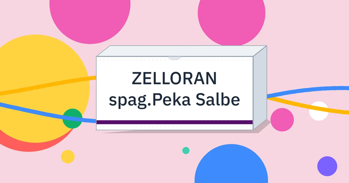 Symbolbild: Packung mit der Aufschrift ZELLORAN spag.Peka Salbe (PZN 02723180) – Verfügbarkeit und Bezug in Apotheken in Frankfurt am Main