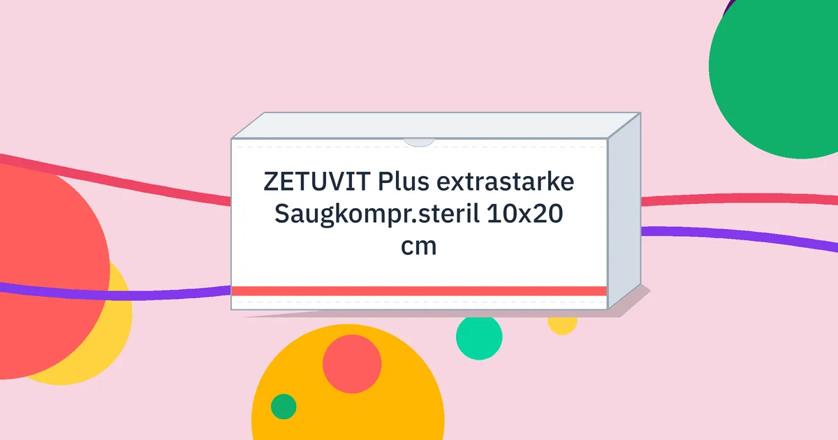 Symbolbild: Packung mit der Aufschrift ZETUVIT Plus extrastarke Saugkompr.steril 10x20 cm (PZN 17820380) – Verfügbarkeit und Bezug in Apotheken in Frankfurt am Main