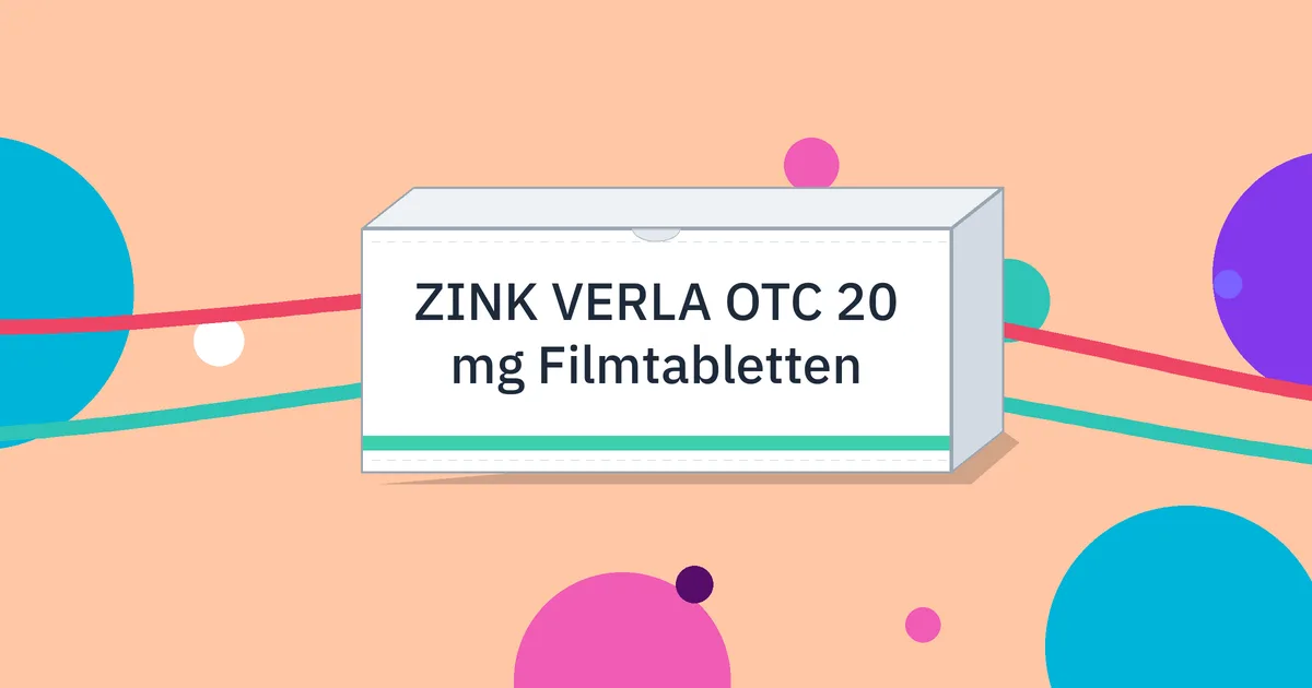 Symbolbild: Packung mit der Aufschrift ZINK VERLA OTC 20 mg Filmtabletten (PZN 03000549) – Verfügbarkeit und Bezug in Apotheken in Frankfurt am Main