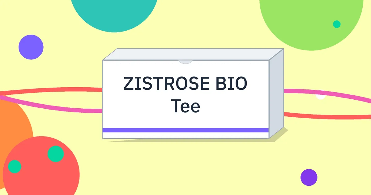 Symbolbild: Packung mit der Aufschrift ZISTROSE BIO Tee (PZN 02707502) – Verfügbarkeit und Bezug in Apotheken in Frankfurt am Main