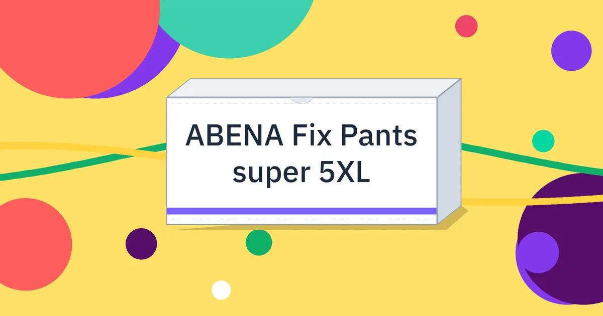 Symbolbild: Packung mit der Aufschrift ABENA Fix Pants super 5XL (PZN 18161821) – Verfügbarkeit und Bezug in Apotheken in Frankfurt am Main