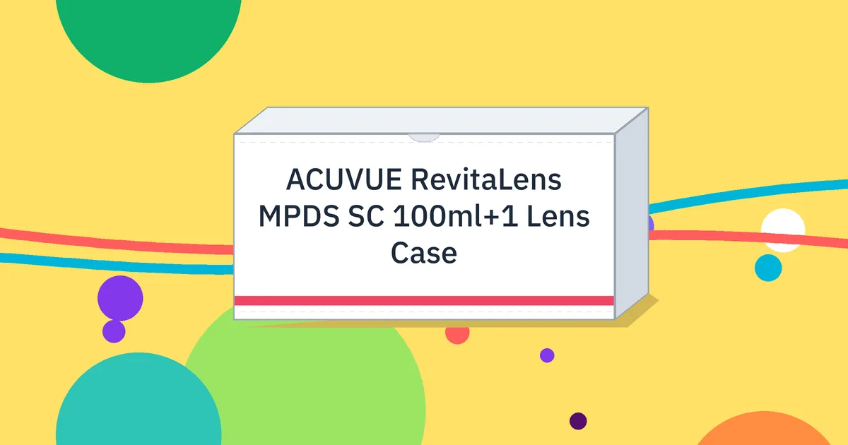 Symbolbild: Packung mit der Aufschrift ACUVUE RevitaLens MPDS SC 100ml+1 Lens Case (PZN 16222582) – Verfügbarkeit und Bezug in Apotheken in Frankfurt am Main