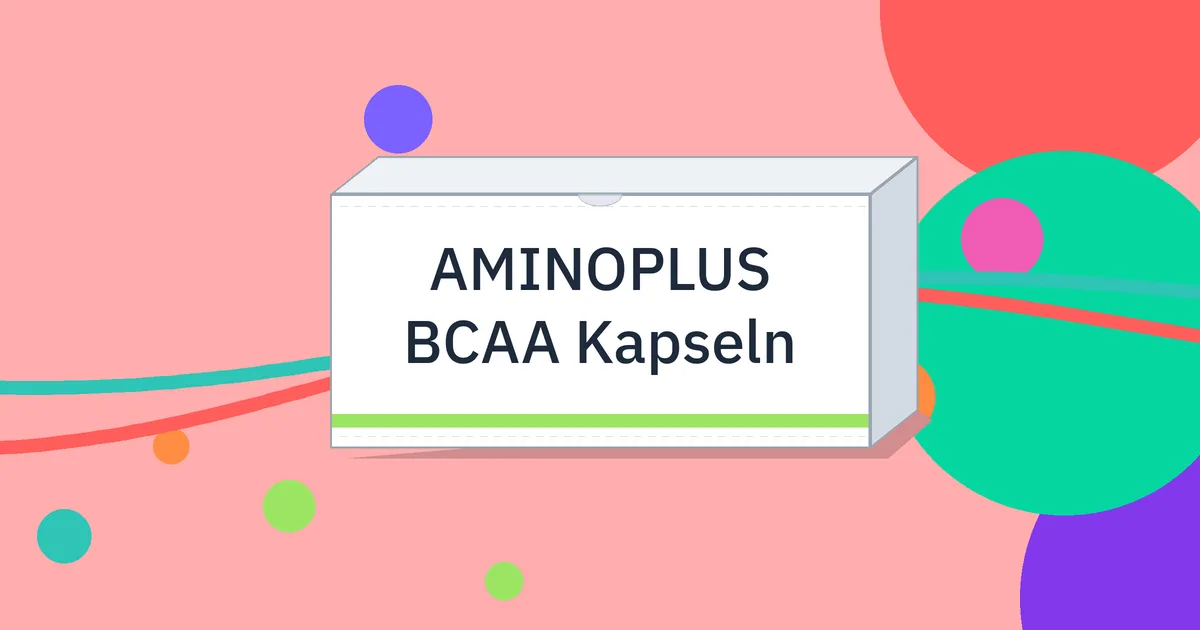 Symbolbild: Packung mit der Aufschrift AMINOPLUS BCAA Kapseln (PZN 01823726) – Verfügbarkeit und Bezug in Apotheken in Frankfurt am Main