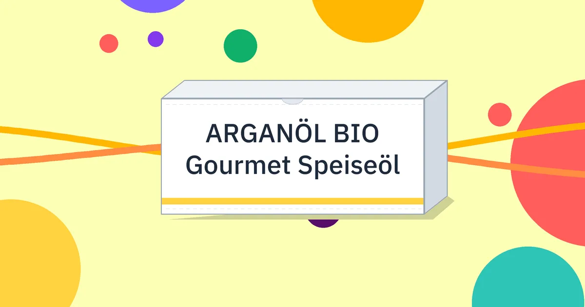 Symbolbild: Packung mit der Aufschrift ARGANÖL BIO Gourmet Speiseöl (PZN 01155207) – Verfügbarkeit und Bezug in Apotheken in Frankfurt am Main