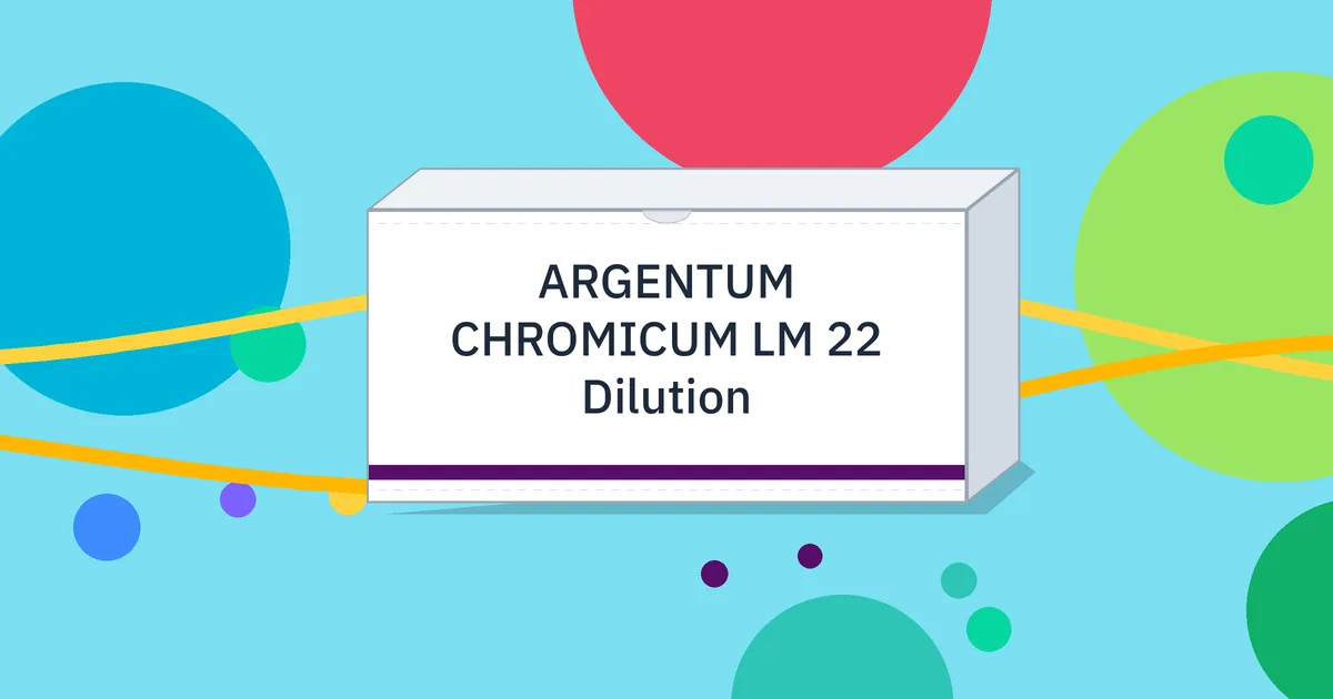 Symbolbild: Packung mit der Aufschrift ARGENTUM CHROMICUM LM 22 Dilution (PZN 13389732) – Verfügbarkeit und Bezug in Apotheken in Frankfurt am Main