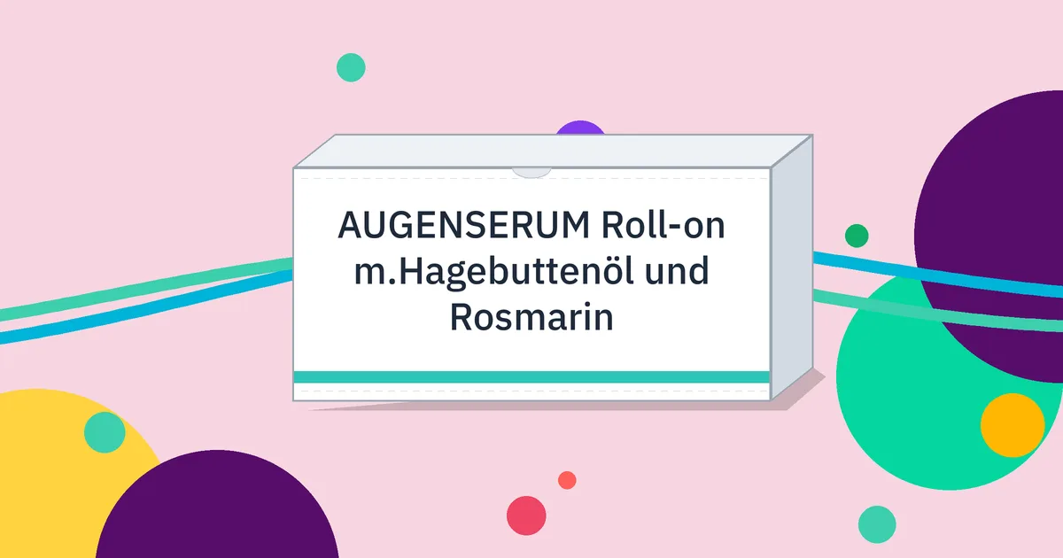 Symbolbild: Packung mit der Aufschrift AUGENSERUM Roll-on m.Hagebuttenöl und Rosmarin (PZN 17951461) – Verfügbarkeit und Bezug in Apotheken in Frankfurt am Main