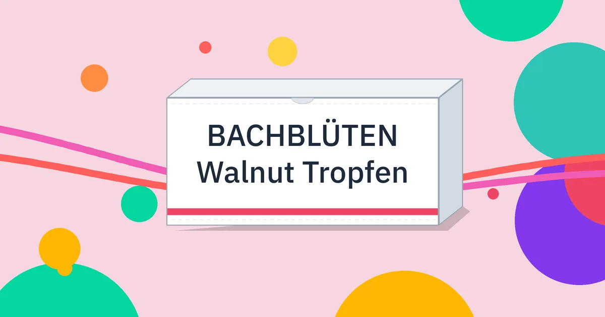 Symbolbild: Packung mit der Aufschrift BACHBLÜTEN Walnut Tropfen (PZN 00164919) – Verfügbarkeit und Bezug in Apotheken in Frankfurt am Main
