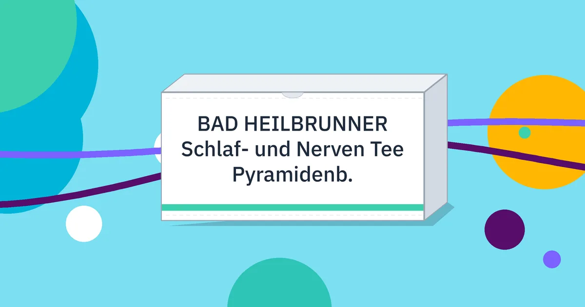 Symbolbild: Packung mit der Aufschrift BAD HEILBRUNNER Schlaf- und Nerven Tee Pyramidenb. (PZN 01529027) – Verfügbarkeit und Bezug in Apotheken in Frankfurt am Main